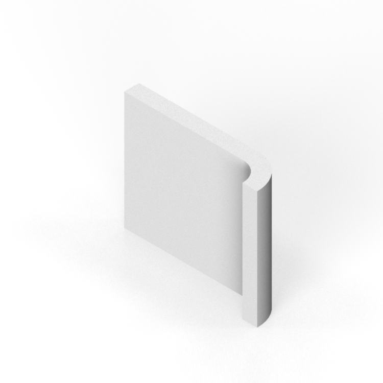 3" x 3-3/4" radius cove | Subway Ceramics