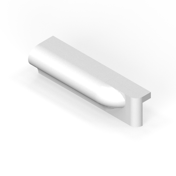 1-1/2" x 6" extended/smooth top P-cap molding bullnose - end stop ...