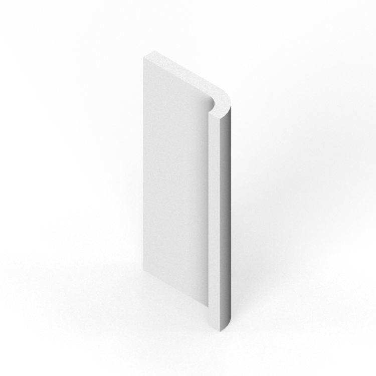 3" x 6" radius cove - long | Subway Ceramics