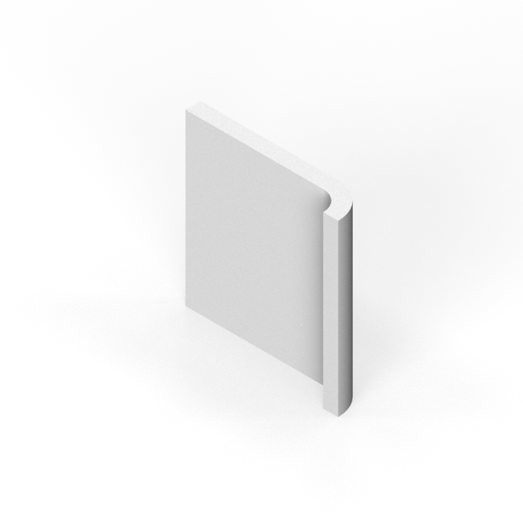 4 1/4" x 4 1/4" radius cove | Subway Ceramics